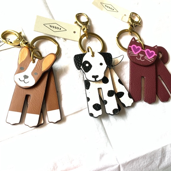 Fossil | Accessories | New Fossil Pet Keyfob Dogs Cat | Poshmark